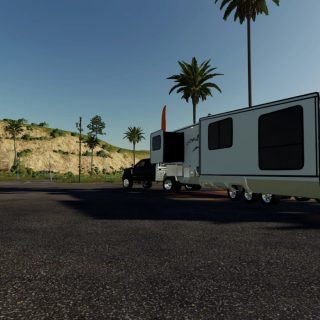EQM SlideOut Camper v1.0 FS19 Mod | FS25 Mods / FS22 Mods