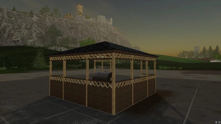 Gazebo de jardin en bois v1.0 FS19 Mod | FS25 Mods / FS22 Mods