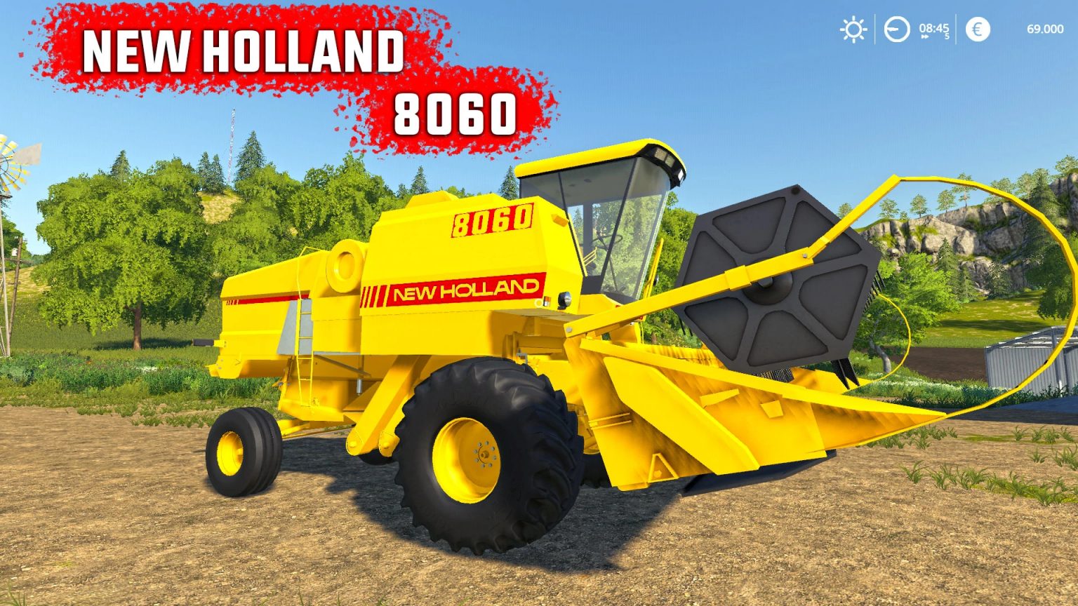 NEW HOLLAND CLAYSON 8060 v1.0 FS19 Mod | FS25 Mods / FS22 Mods