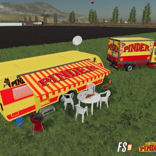 Caravane PINDER v1.0 FS19 Mod | FS25 Mods / FS22 Mods