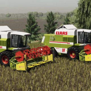 Claas Dominator VX 98/108/128 v1.2 FS19 Mod | FS25 Mods / FS22 Mods