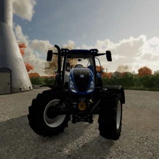 FS22 New Holland T6.175 Méthane Power v1.0 Mod | FS25 Mods / FS22 Mods