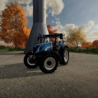 FS22 New Holland T6.175 Méthane Power v1.0 Mod | FS25 Mods / FS22 Mods
