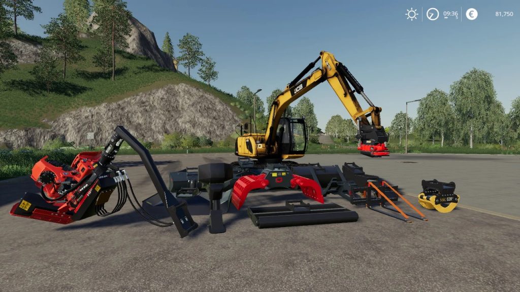 JCB JS130lc v1.1 FS19 Mod | FS25 Mods / FS22 Mods