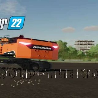 EXCAVATRICE FS22 DOOSAN 120T v1.0 Mod | FS25 Mods / FS22 Mods