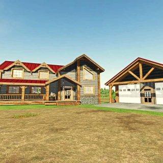 FS22 Elk Mountain Ranch House (couleur sélectionnable) v1.0.0.3 Mod ...