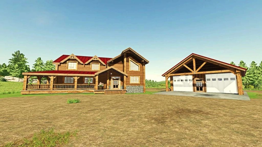 FS22 Elk Mountain Ranch House (couleur sélectionnable) v1.0.0.3 Mod ...