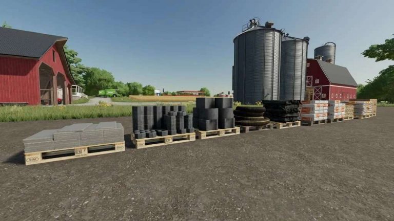 Pack déco palette FS22 v1.0.0.0 Mod | FS25 Mods / FS22 Mods