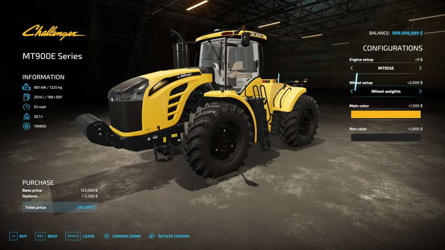 FS22 Challenger MT900E Tracteur V1.0 Mod | FS25 Mods / FS22 Mods