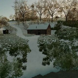 FS22 Log Cabin (Ferme) v1.0 Mod | FS25 Mods / FS22 Mods