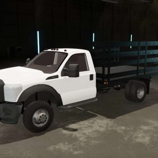FS22 Ford F550 Stake Body Truck v1.0.0.0 Mod | FS25 Mods / FS22 Mods