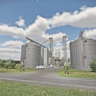 FS22 Mega Silo Production de maïs sec v1.0.0.0 Mod | FS25 Mods / FS22 Mods