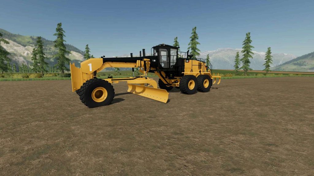 Niveleuse Cat FS22 18M3 v1.0.0.0 Mod | FS25 Mods / FS22 Mods