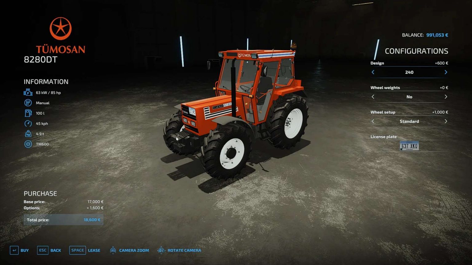 FS22 Tumosan/Turkfiat 8280DT v1.0.0.0 Mod | FS25 Mods / FS22 Mods