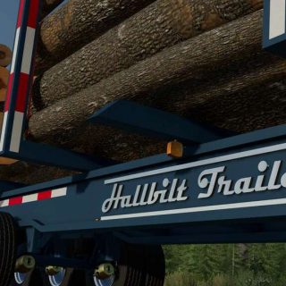 FS22 Hallbilt MFG Remorque à grumes à trois essieux v1.0 Mod | FS25 ...