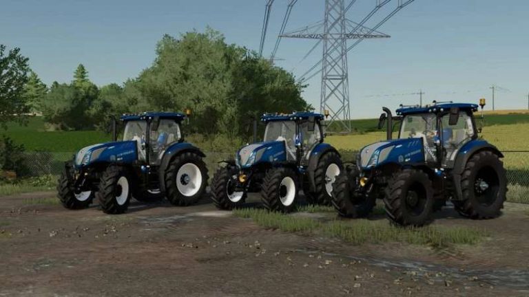 FS22 New Holland T6 modifier v1.0.0.0 Mod | FS25 Mods / FS22 Mods