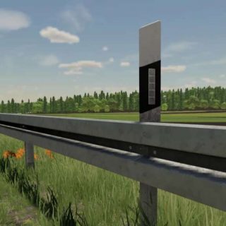 FS22 Crash Barrier Type B (Préfabriqué) v1.0 Mod | FS25 Mods / FS22 Mods