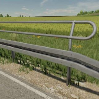 FS22 Crash Barrier Type B (Préfabriqué) v1.0 Mod | FS25 Mods / FS22 Mods