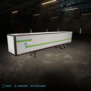 FS22 Fourgon sec de 53 pieds v1.0.0.0 Mod | FS25 Mods / FS22 Mods