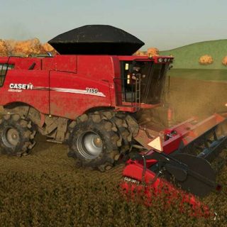 FS22 Case IH 7150 Riz Version v1.0.0.1 Mod | FS25 Mods / FS22 Mods