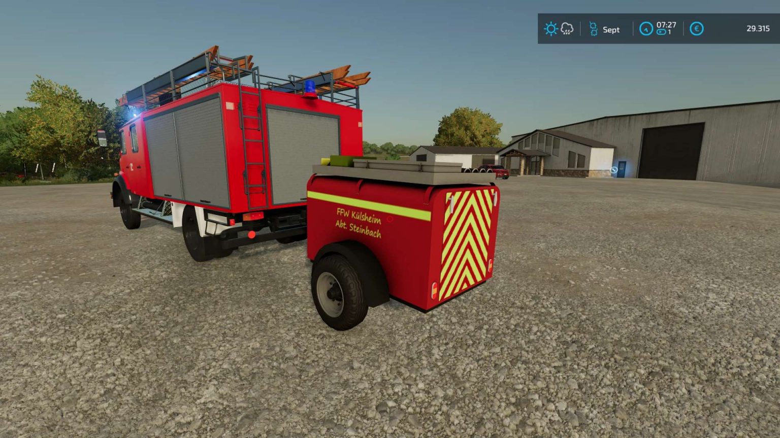 FS22 LSFT TSA (remorque de pompe à incendie portable) v1.0.0.0 Mod ...
