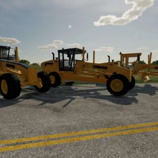 FS22 Volvo G740B-Volvo G740-Champion 740A Niveleuse Pack v1.0.0.0 Mod ...