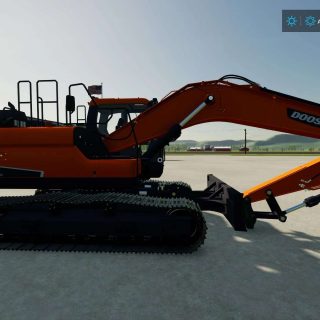 FS22 Doosan DX225 v1.0.0.0 Mod | FS25 Mods / FS22 Mods