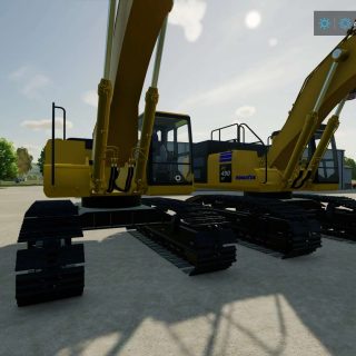 FS22 Komatsu 11 grandes pelles v1.0.0.0 Mod | FS25 Mods / FS22 Mods