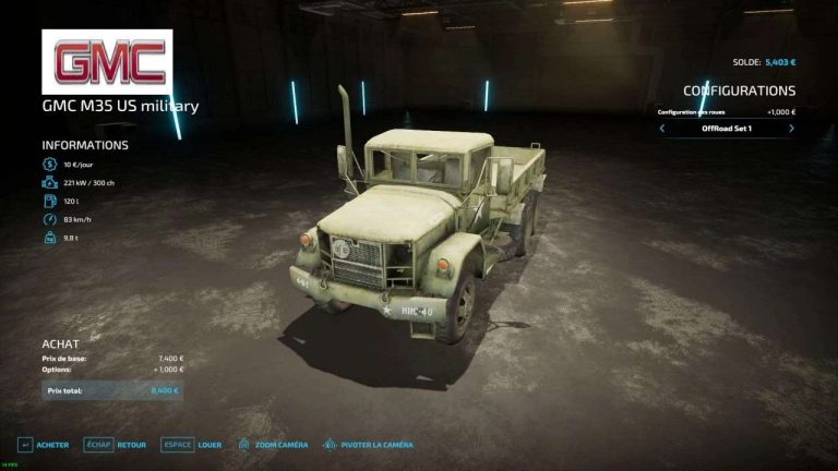 FS22 GMC M35 US Military v1.1.0.0 Mod | FS25 Mods / FS22 Mods