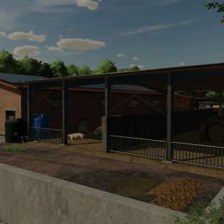 Porcherie climatique extérieure FS22 v1.0.0.0 Mod | FS25 Mods / FS22 Mods