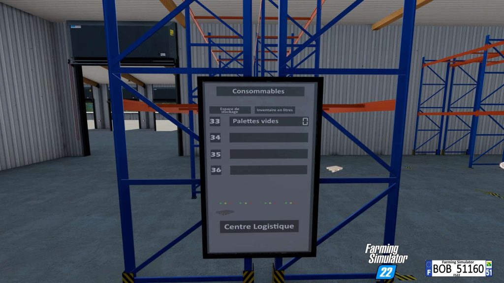 Centre logistique FS22 Par BOB51160 v1.0.0.0 Mod | FS25 Mods / FS22 Mods