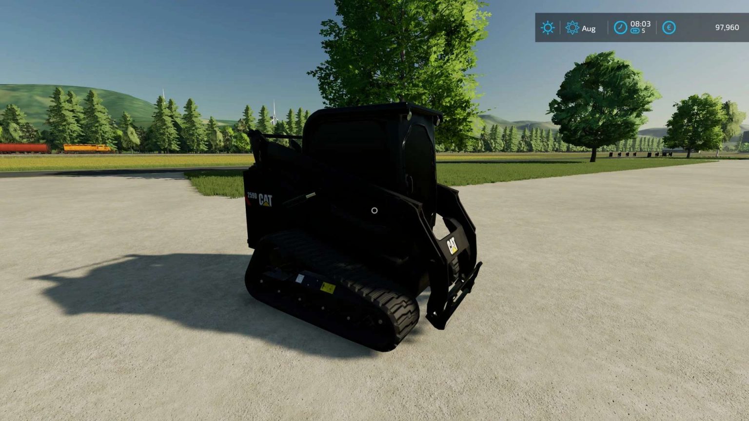 FS22 Cat 259D Black out v1.0.0.0 Mod | FS25 Mods / FS22 Mods