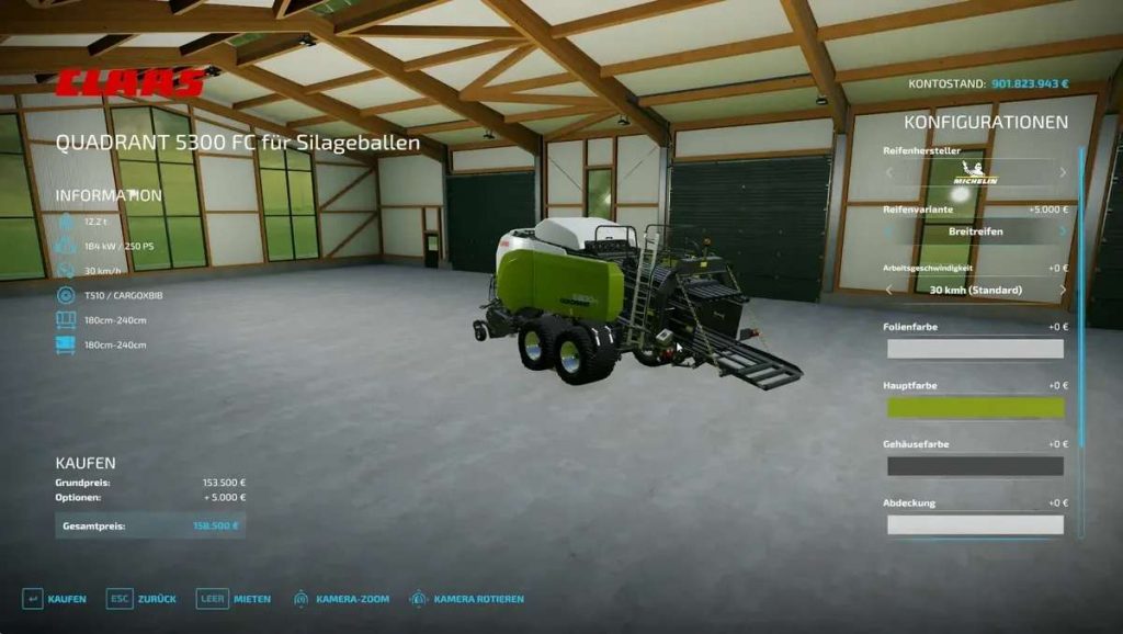 FS22 Ensilage-Quaderballen Presse v1.0.0.0 Mod | FS25 Mods / FS22 Mods