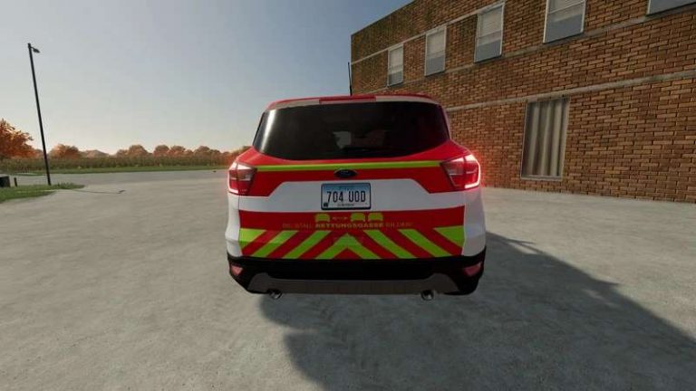 FS22 Ford Kuga Mk2f 2016 DLRG PREMIER INTERVENANT v1.0.0.0 Mod | FS25 ...