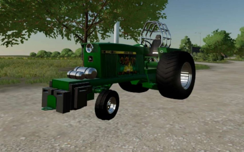FS22 John Deere tirant le tracteur v1.0.0.0 Mod | FS25 Mods / FS22 Mods