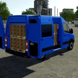 FS22 MB Sprinter 3x Palletautoload v1.2.0.0 Mod | FS25 Mods / FS22 Mods