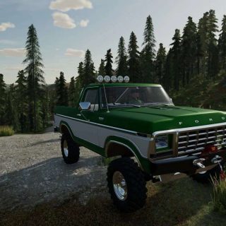FS22 Ford Bronco personnalisé 1978 v2.0.0.0 Mod | FS25 Mods / FS22 Mods
