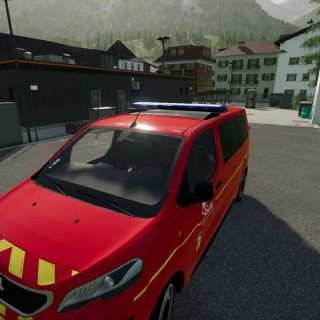 FS22 Peugeot Expert Pompiers v1.0.0.1 Mod | FS25 Mods / FS22 Mods