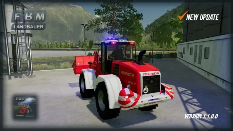 Chargeuse sur pneus des pompiers FS22 v1.1.0.0 Mod | FS25 Mods / FS22 Mods