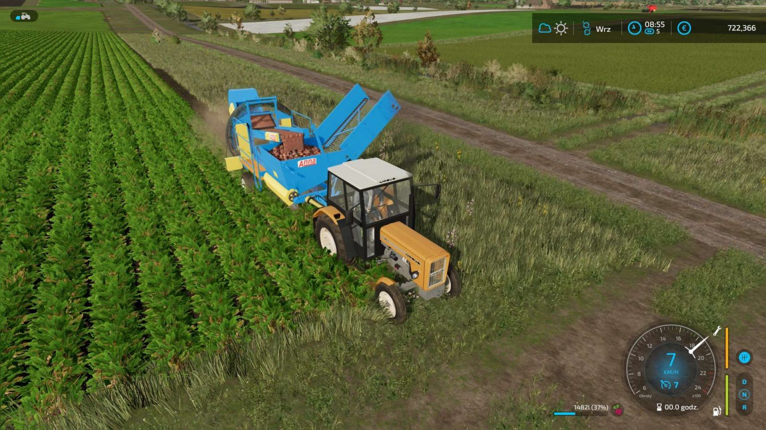 FS22 Anna z 644 pommes de terre, carottes, panais et betterave rouge v1 ...