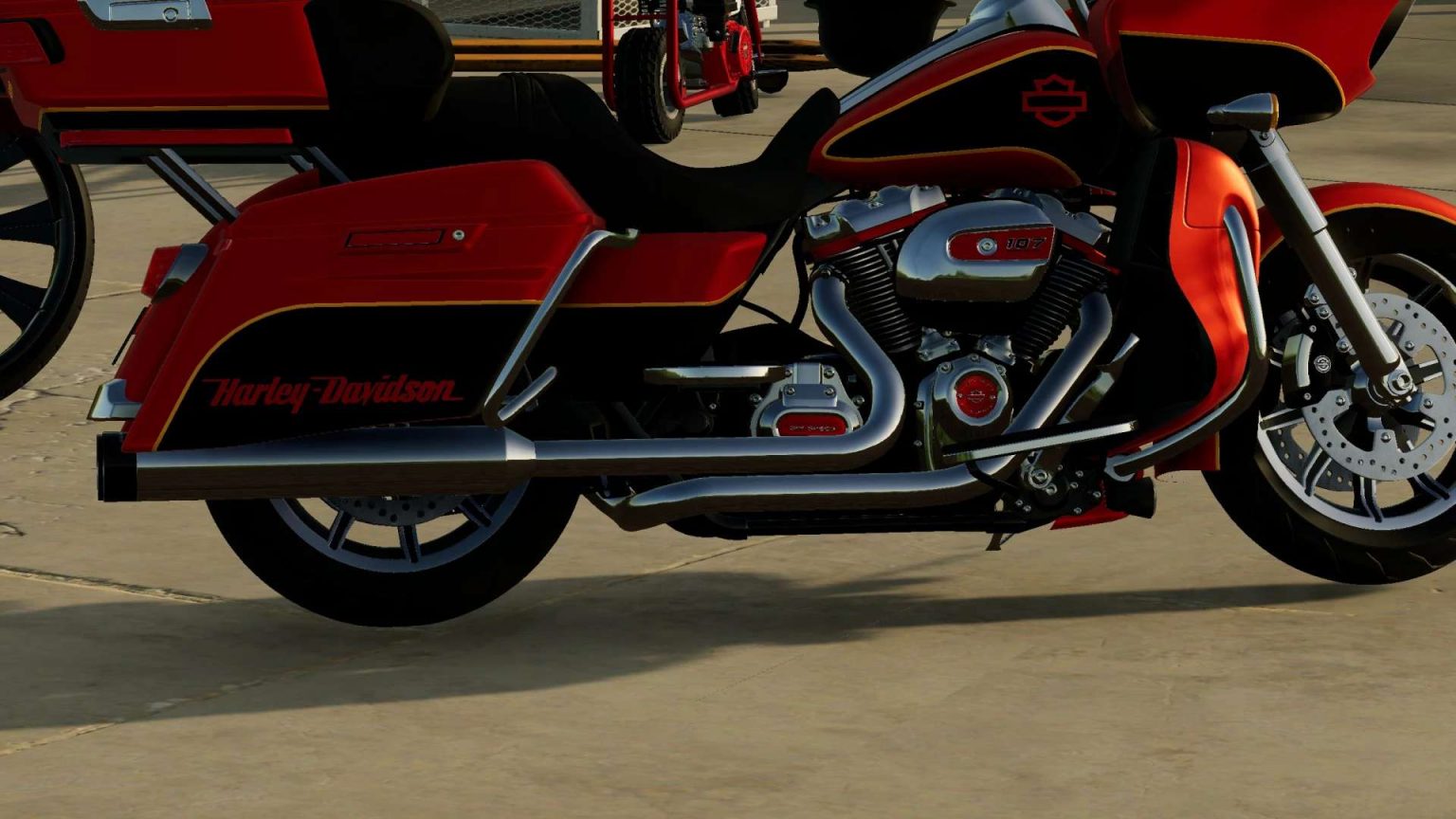 FS22 Harley Road Glide v1.0.0.0 Mod | FS25 Mods / FS22 Mods