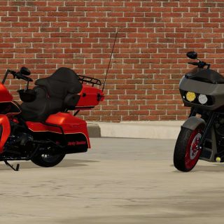 FS22 Harley Road Glide v1.0.0.0 Mod | FS25 Mods / FS22 Mods