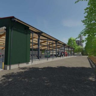 FS22 Grande étable à vaches avec GEA Mixfeeder v1.0.1.0 Mod | FS25 Mods ...