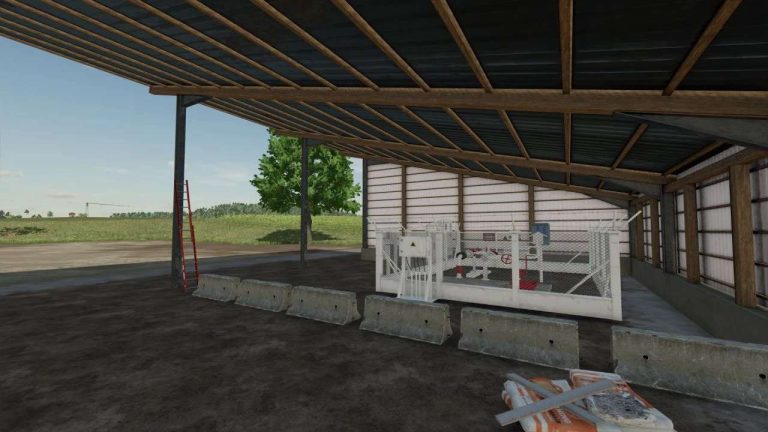 Atelier FS22 avec centrale électrique v1.0.0.0 Mod | FS25 Mods / FS22 Mods