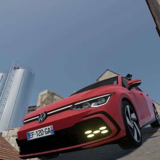 FS22 Volkswagen Golf 8 GTI v1.0.0.2 Mod | FS25 Mods / FS22 Mods