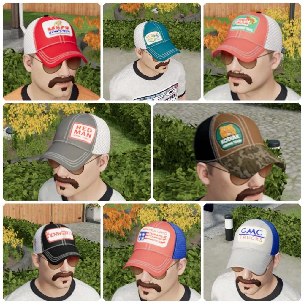 Casquettes de style vintage FS22 v1.0.0.0 Mod | FS25 Mods / FS22 Mods