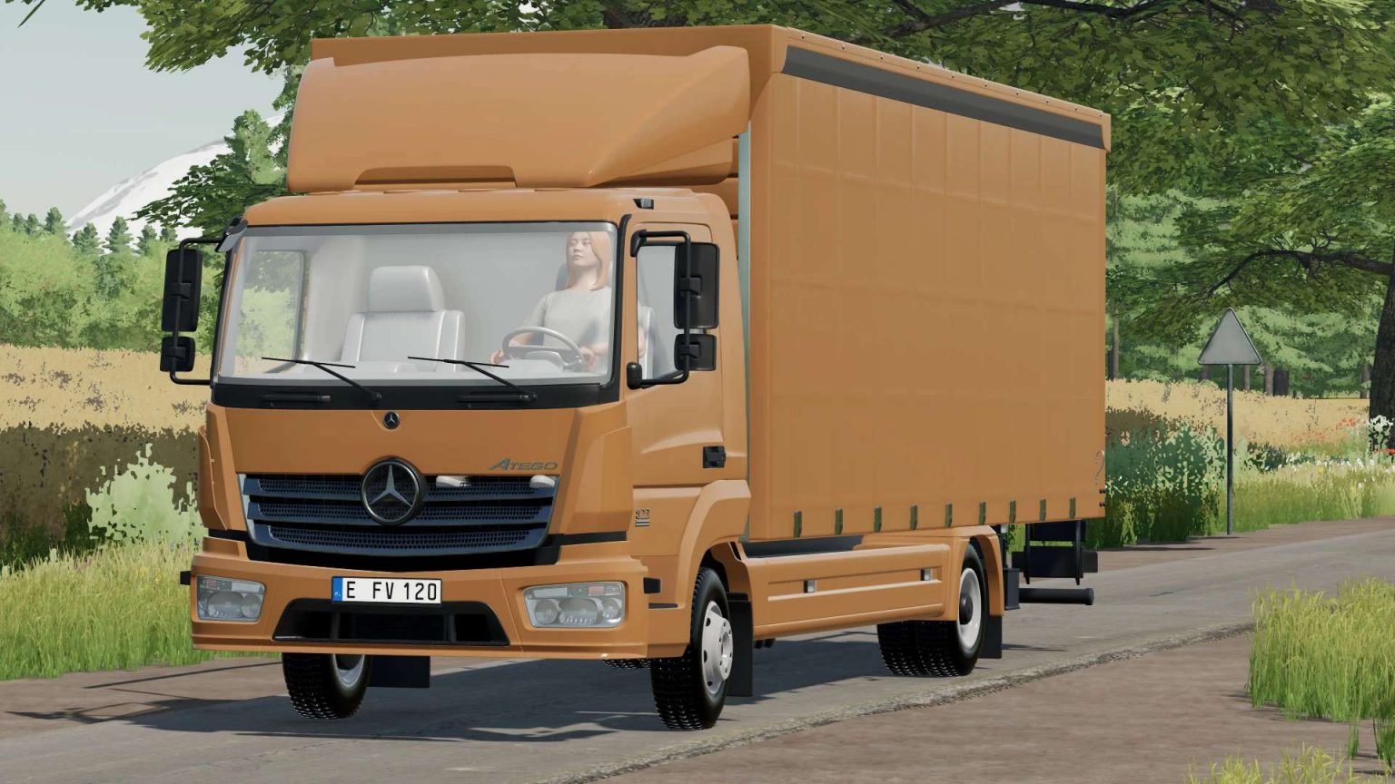 FS22 Mercedes-Benz Atego 823 v2.0.0.0 Mod | FS25 Mods / FS22 Mods