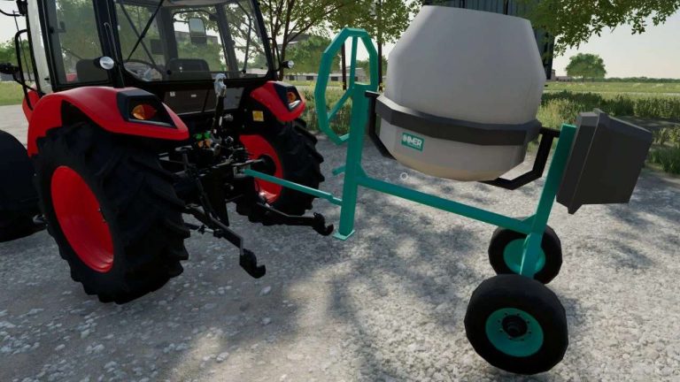 Bétonnière FS22 IMER v1.0.0.0 Mod | FS25 Mods / FS22 Mods