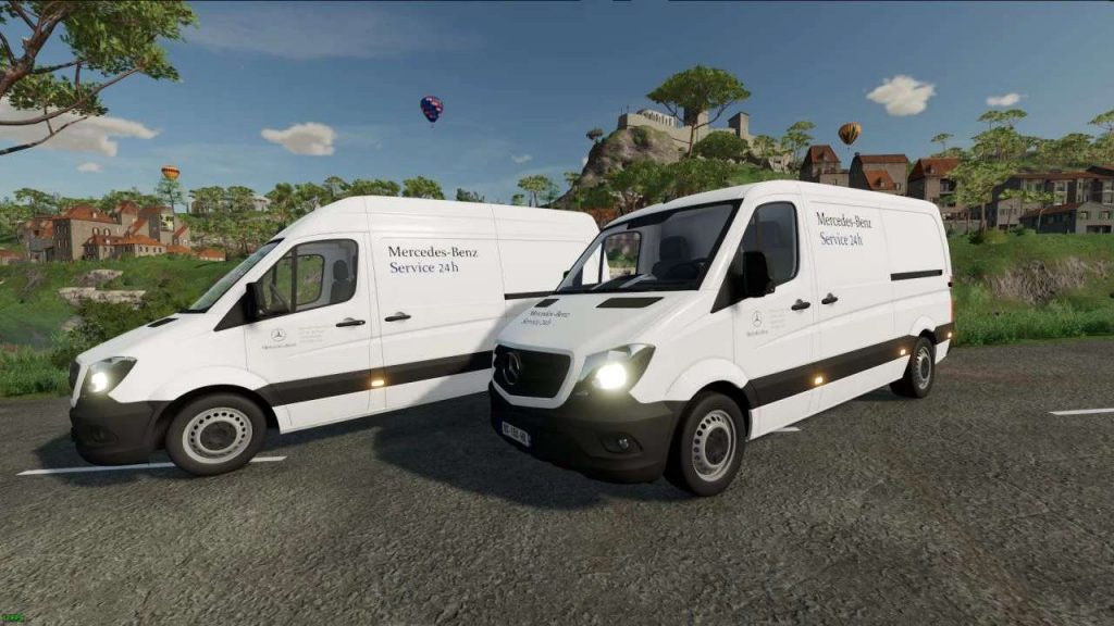 FS22 Mercedes Benz Sprinter Service de dépannage 24 heures sur 24 v1.0. ...