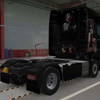 FS22 MAN TG3 TGX Skull Girl Skin v1.0.0.0 Mod | FS25 Mods / FS22 Mods